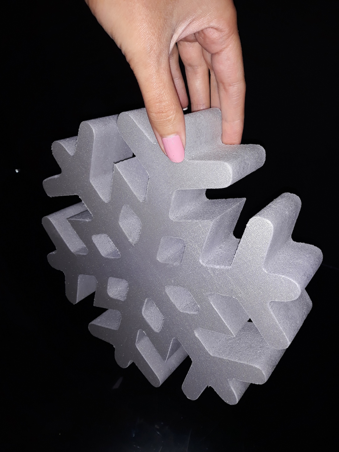 Snowflake Styrofoam 10 Inches,decorative Snowflake, Christmas Snowflake ...