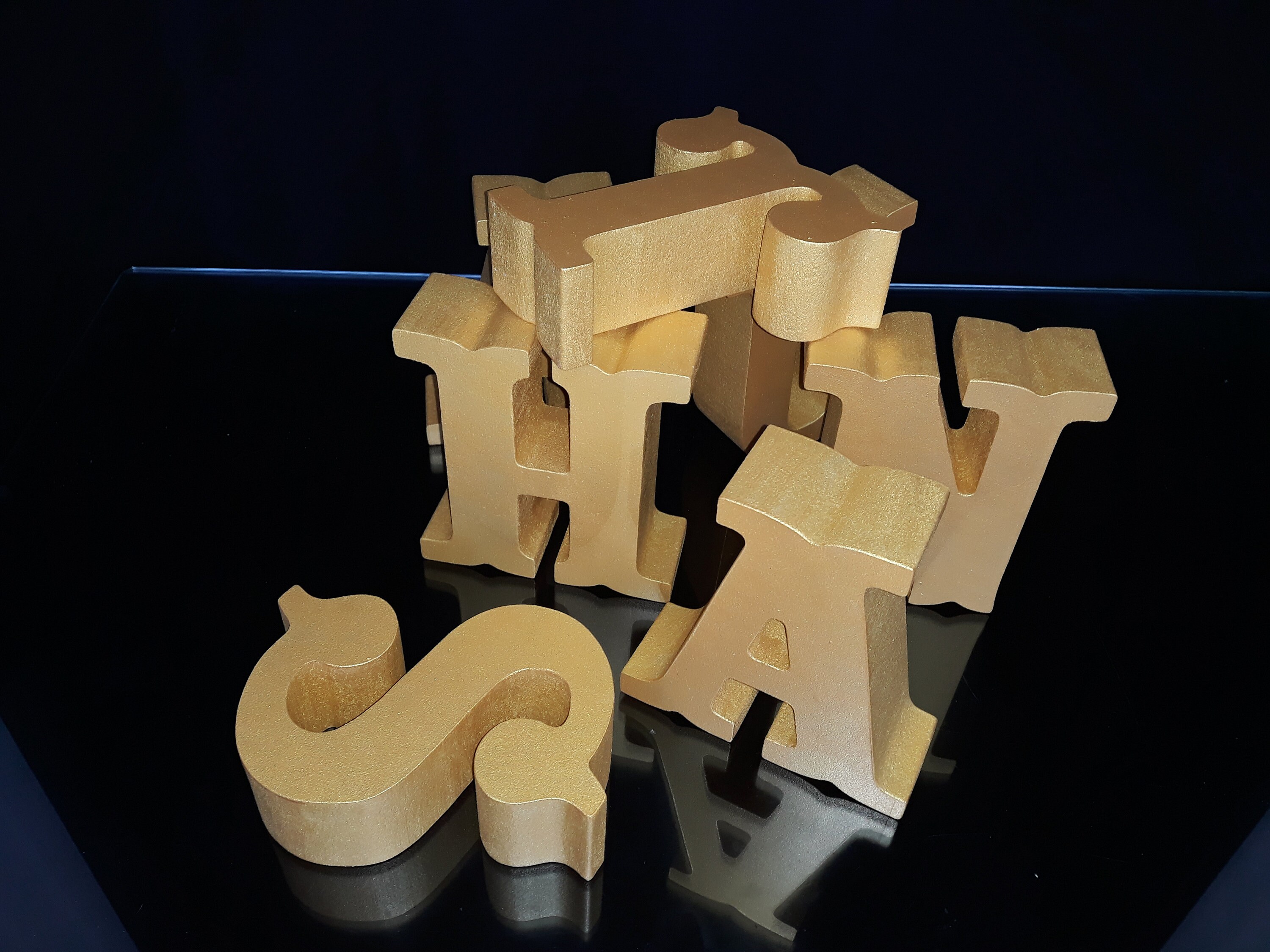 3D Styrofoam Gold Lettersshop Signfoam Numberspersonalized - Etsy