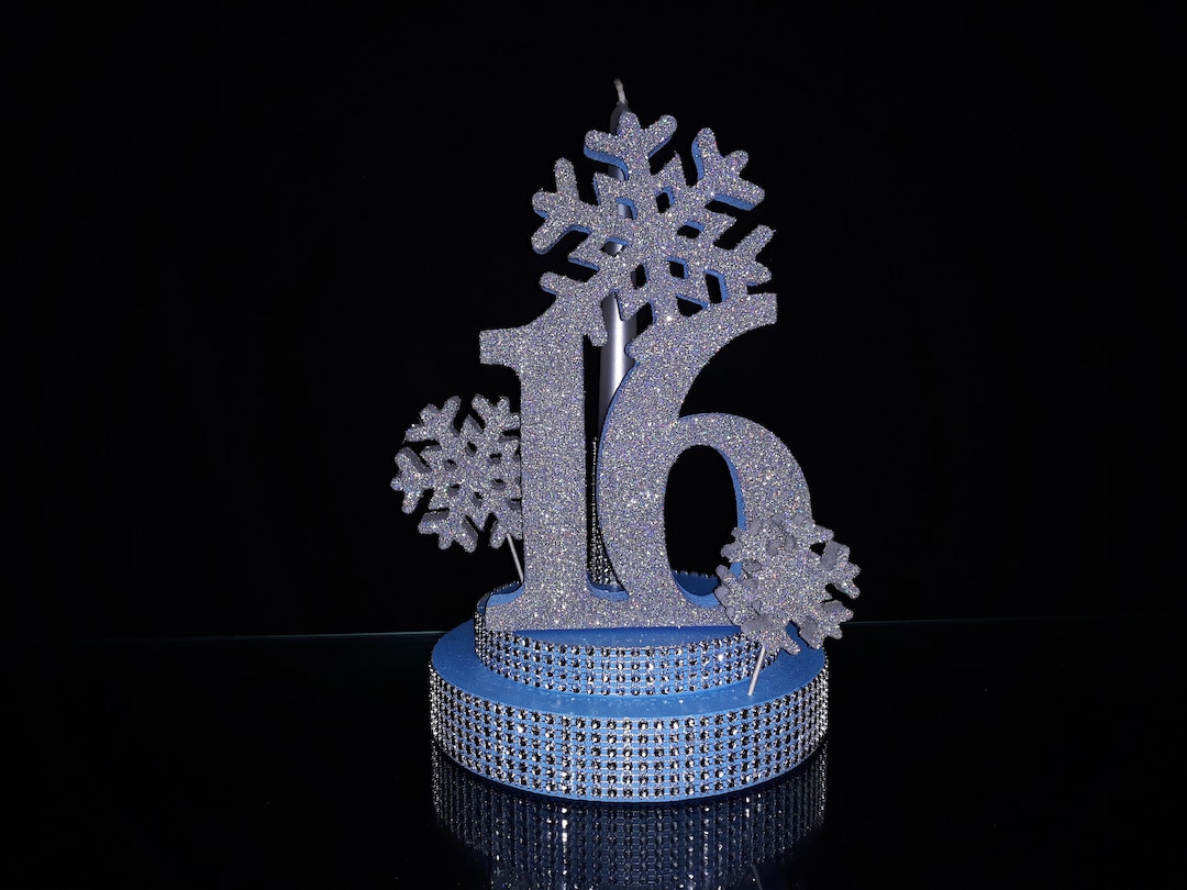 Snow Snowflakes Winter Sweet16 Centerpieces Table,cinderella ...