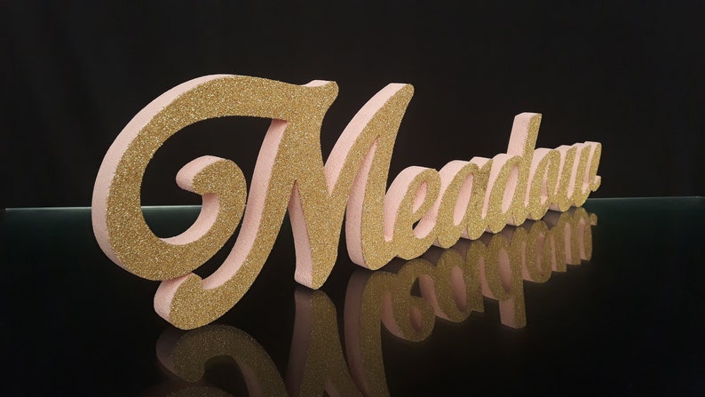 Birthday Decorations3d Name Styrofoam Foam Lettersbaby | Etsy