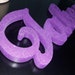 Purple Glitter Custom Name 3D Jabez Purple Foam Letters Name - Etsy