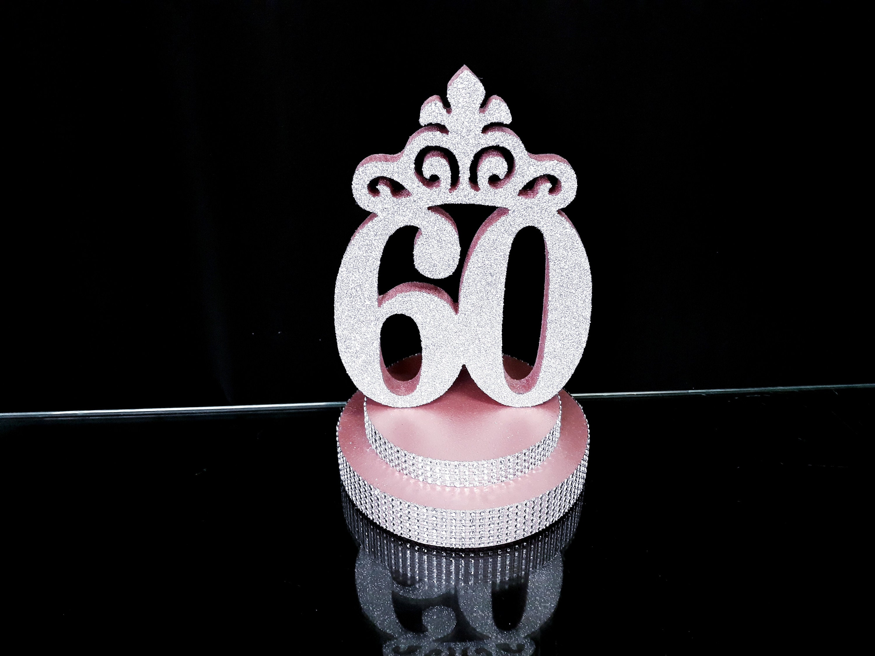 60 Sign Centerpieces for Table Gold 60 Sign Table | Etsy