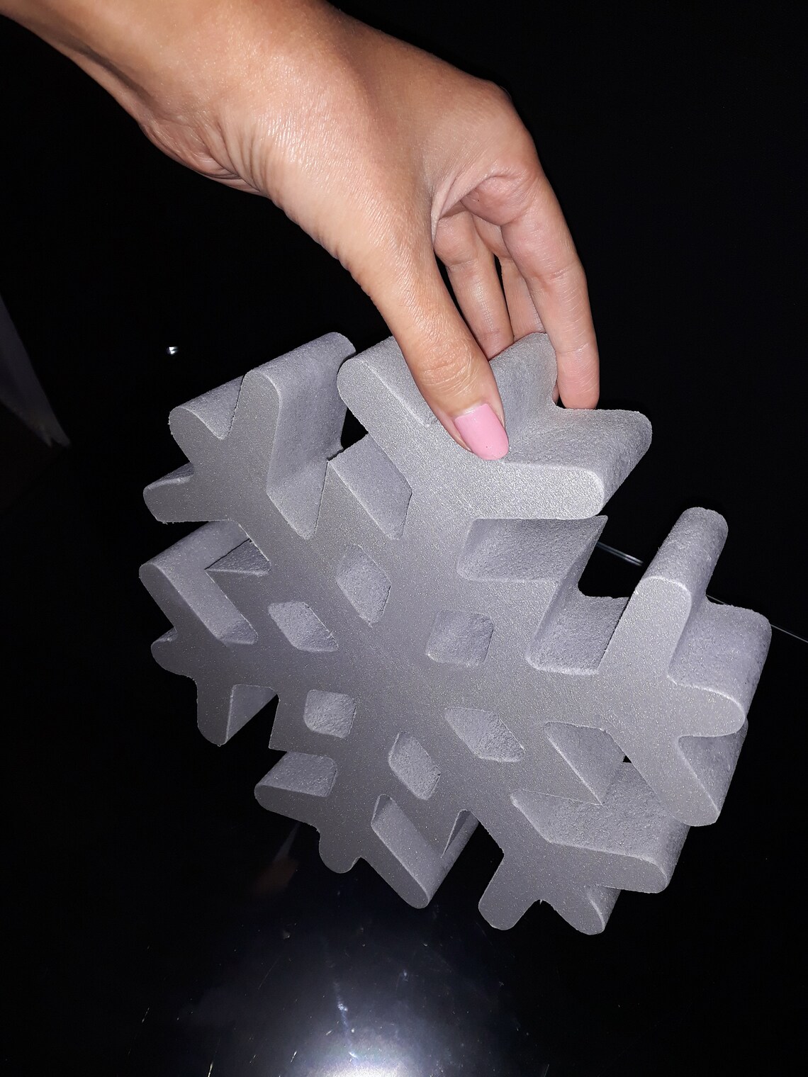 Snowflake Styrofoam 10 Inchesdecorative Snowflake Christmas | Etsy