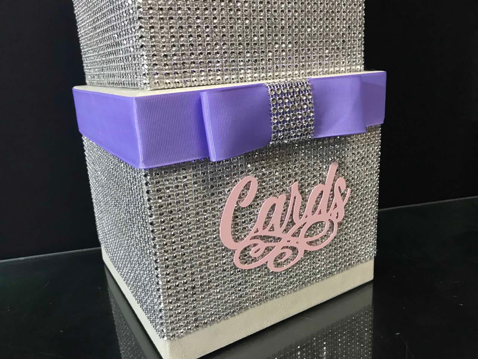 A Two-tier Card Box With Rose, a Two-story Cardbox, a Box for Cards ...