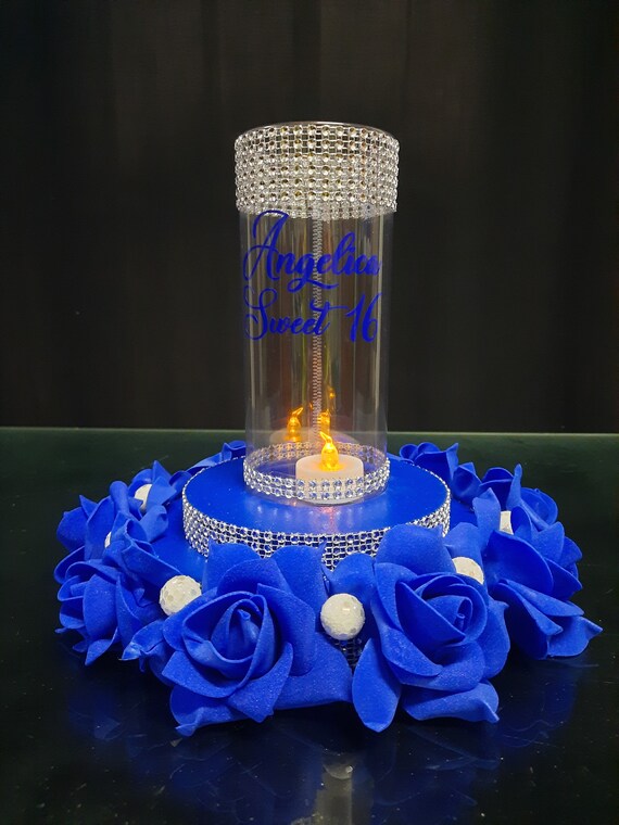 Quinceanera Centerpieces Royal Blue