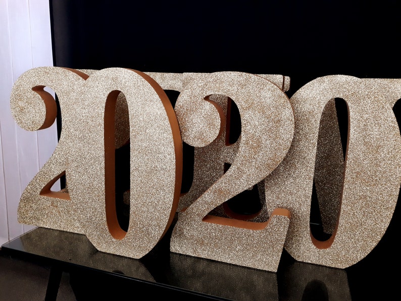 Styrofoam Letters 3D 20foam Gold Numbers 20 Inches3d - Etsy