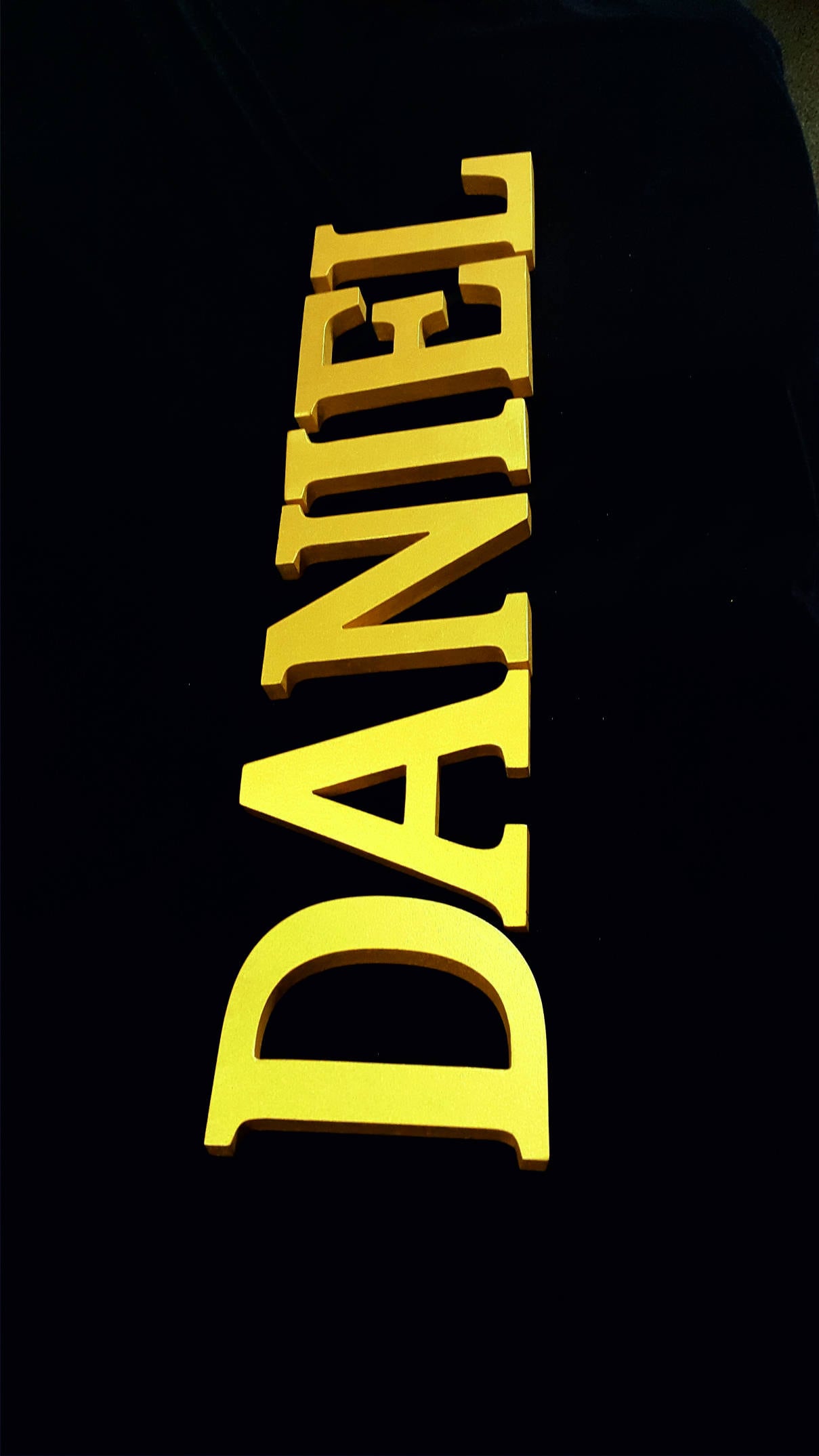 Gold Glitter Custom Name 3dgold Daniel Letters Name Age - Etsy