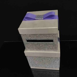 A Two-tier Card Box , a Two-story Cardbox,a Box for Cards Silver ...