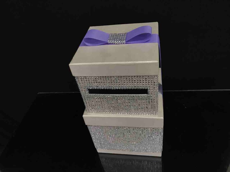 A Two-tier Card Box a Two-story Cardboxa Box for Cards | Etsy