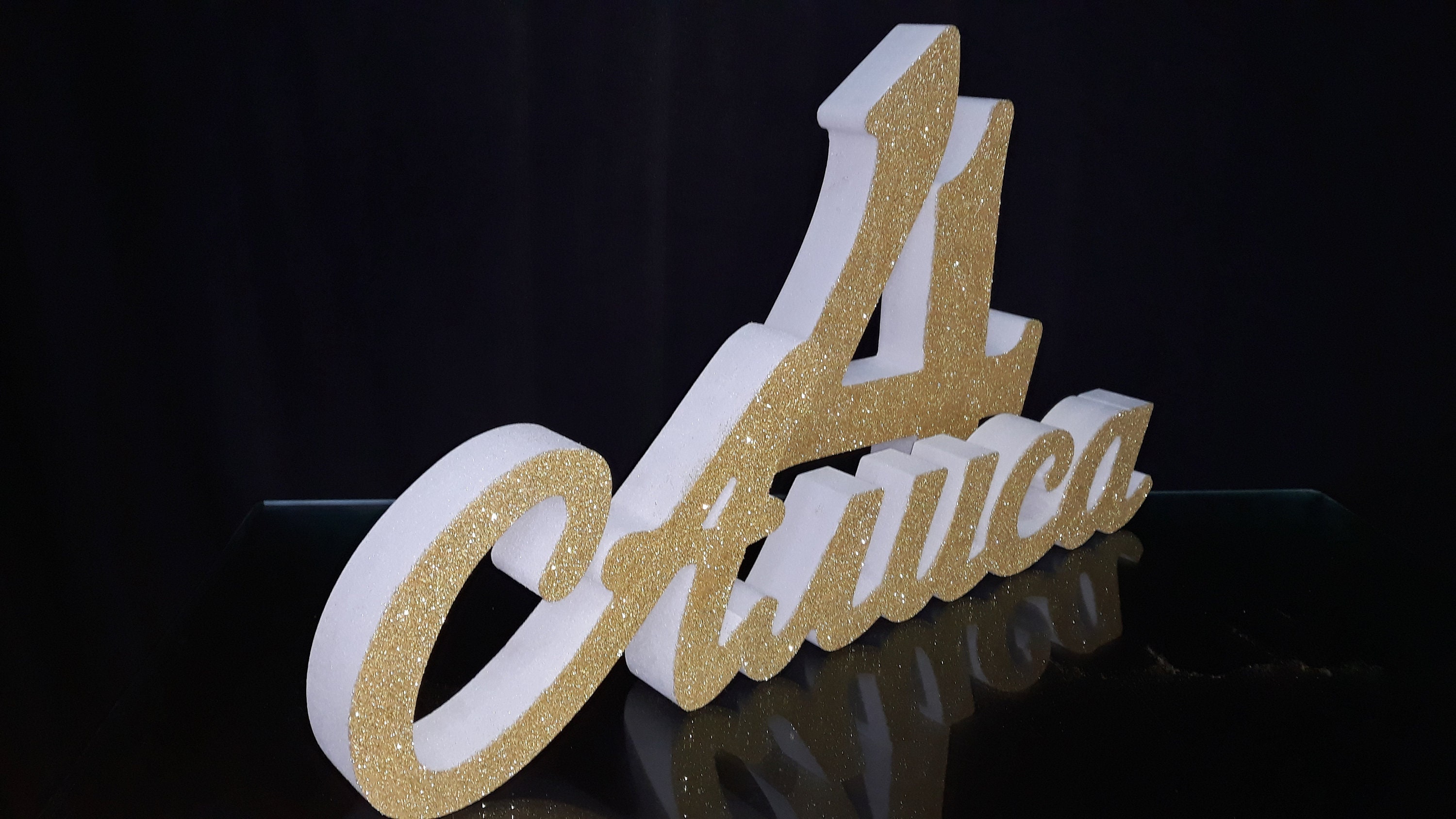 Set Big 3D Name and One Number From Styrofoamfirst - Etsy