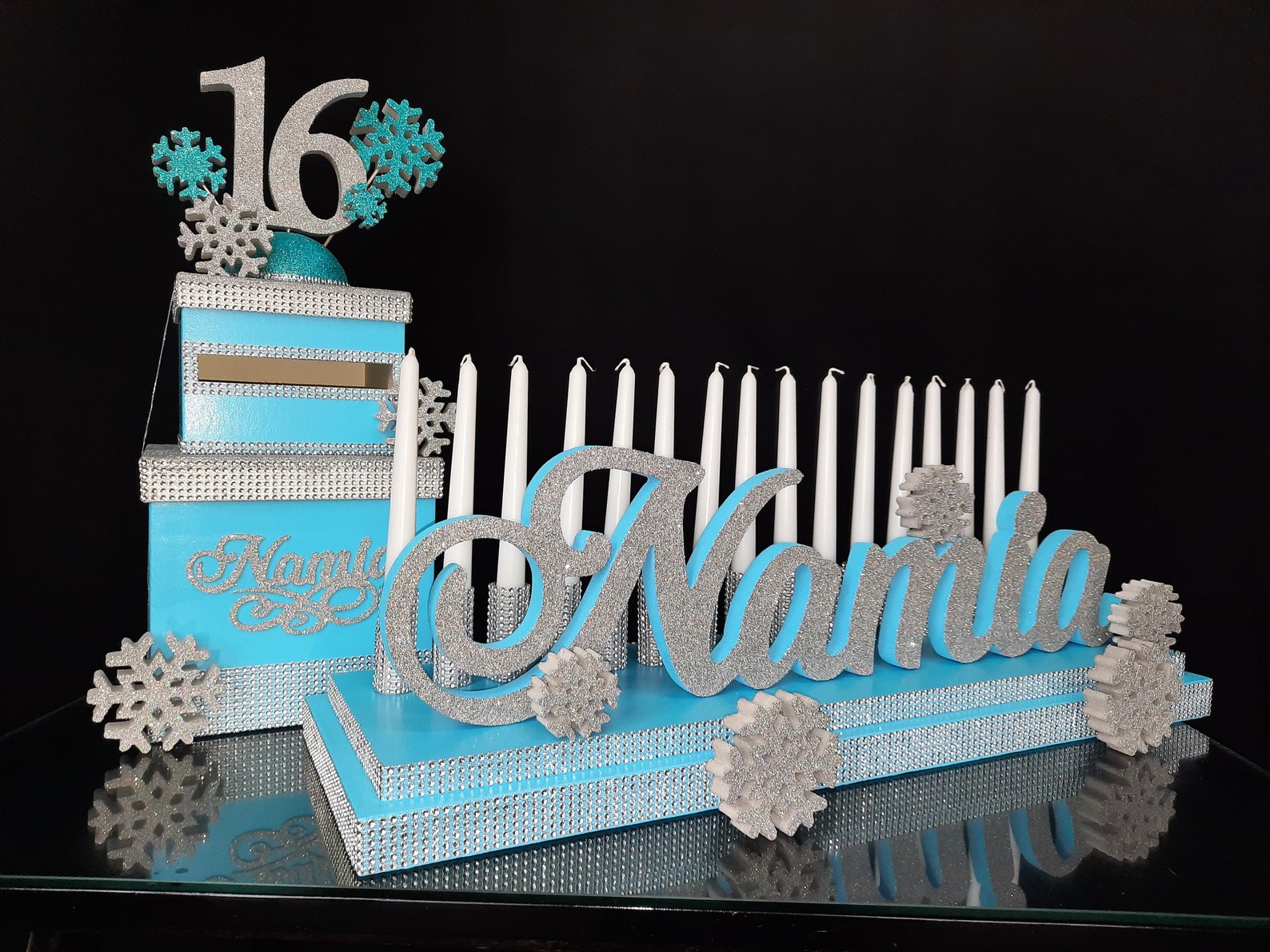 Winter Wonderland Sweet16 Sweet 16 Candelabra Winter - Etsy
