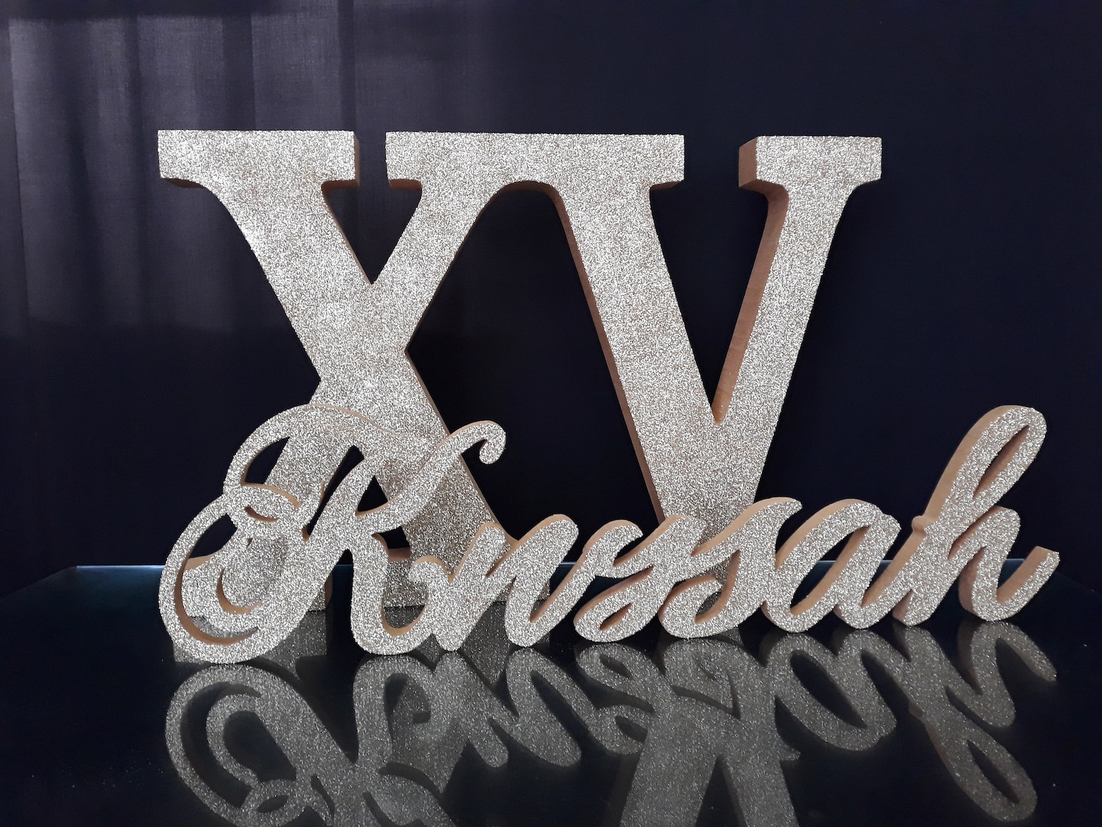 Set for Quinceanera Number 15 Roman and 3D Namesign 12 - Etsy