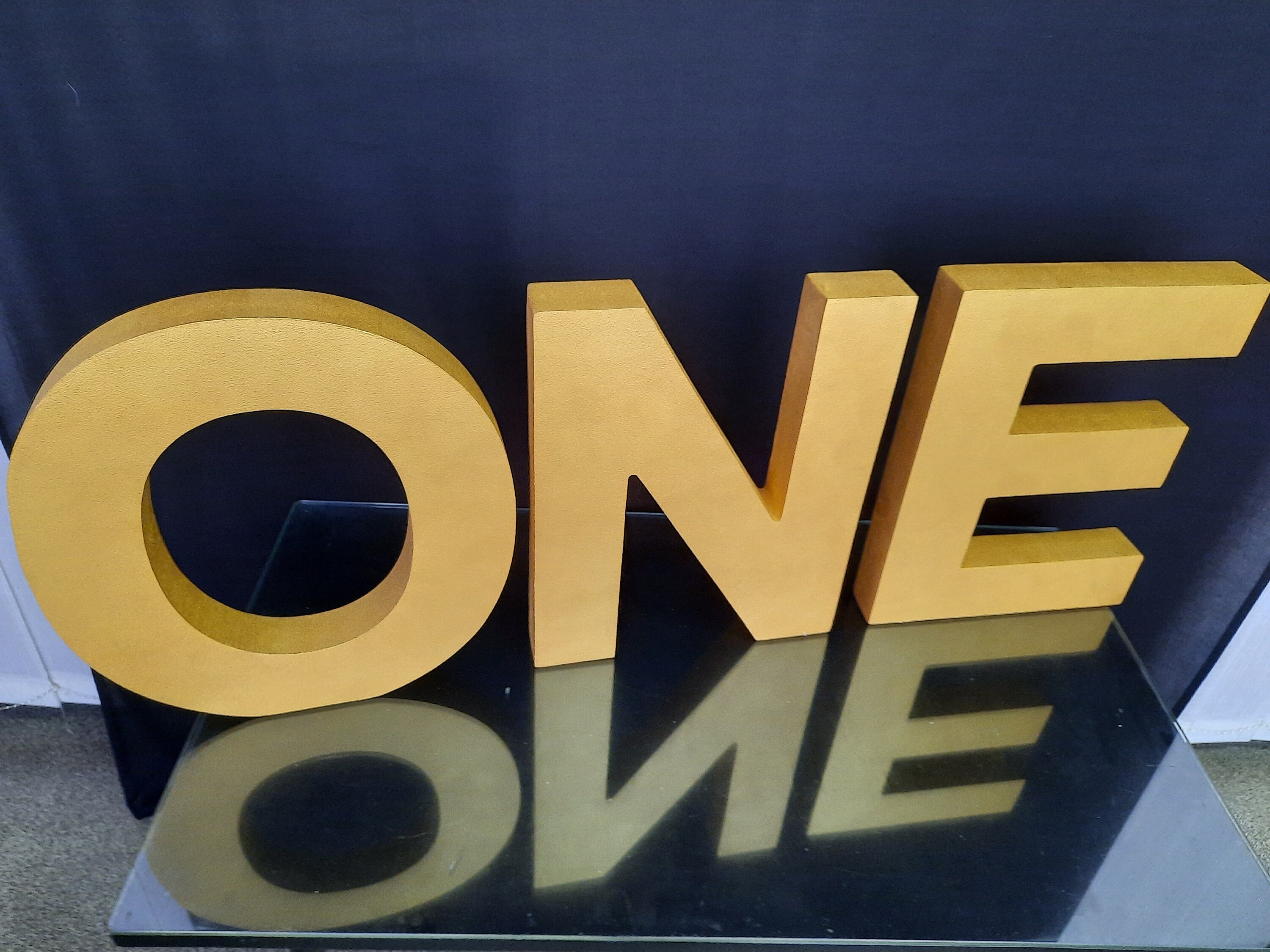 3D Letters From the Foam ONE Decor Letters the First - Etsy