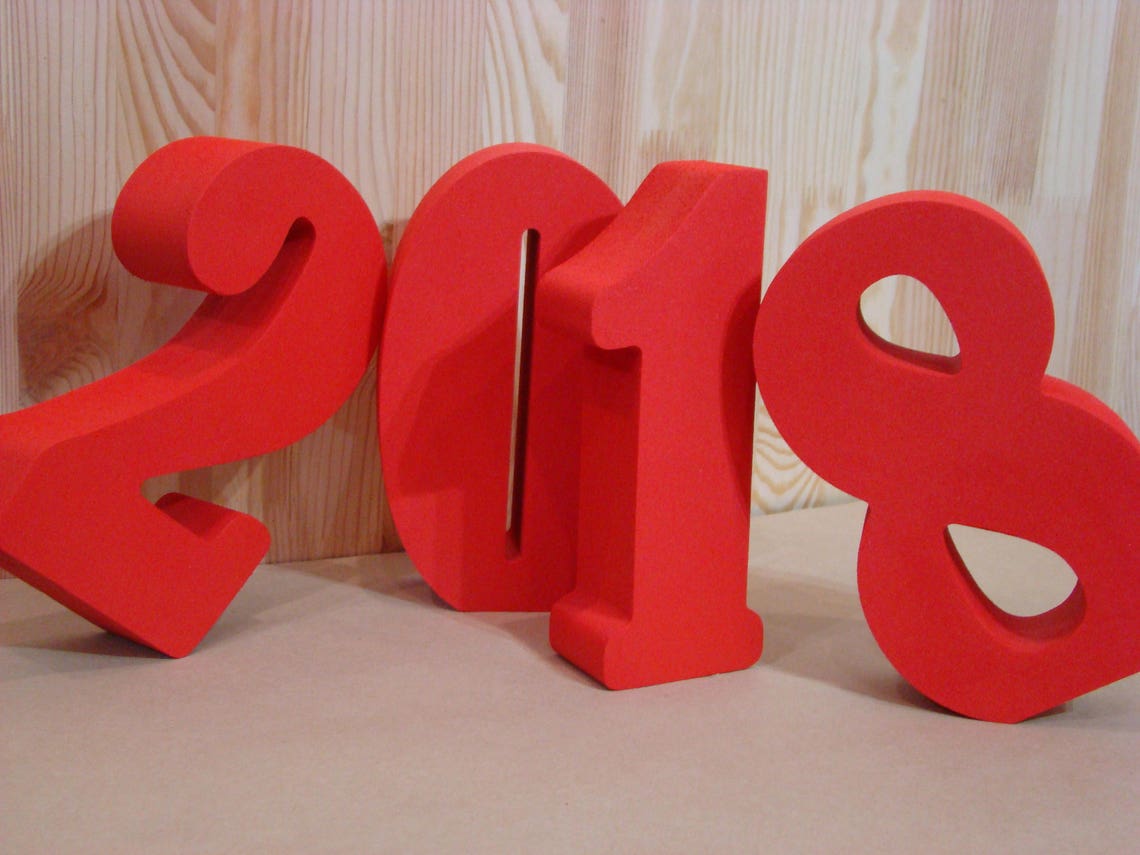 2020 Styrofoam Numbers3d Numbers Foamnew Year Decorparty | Etsy