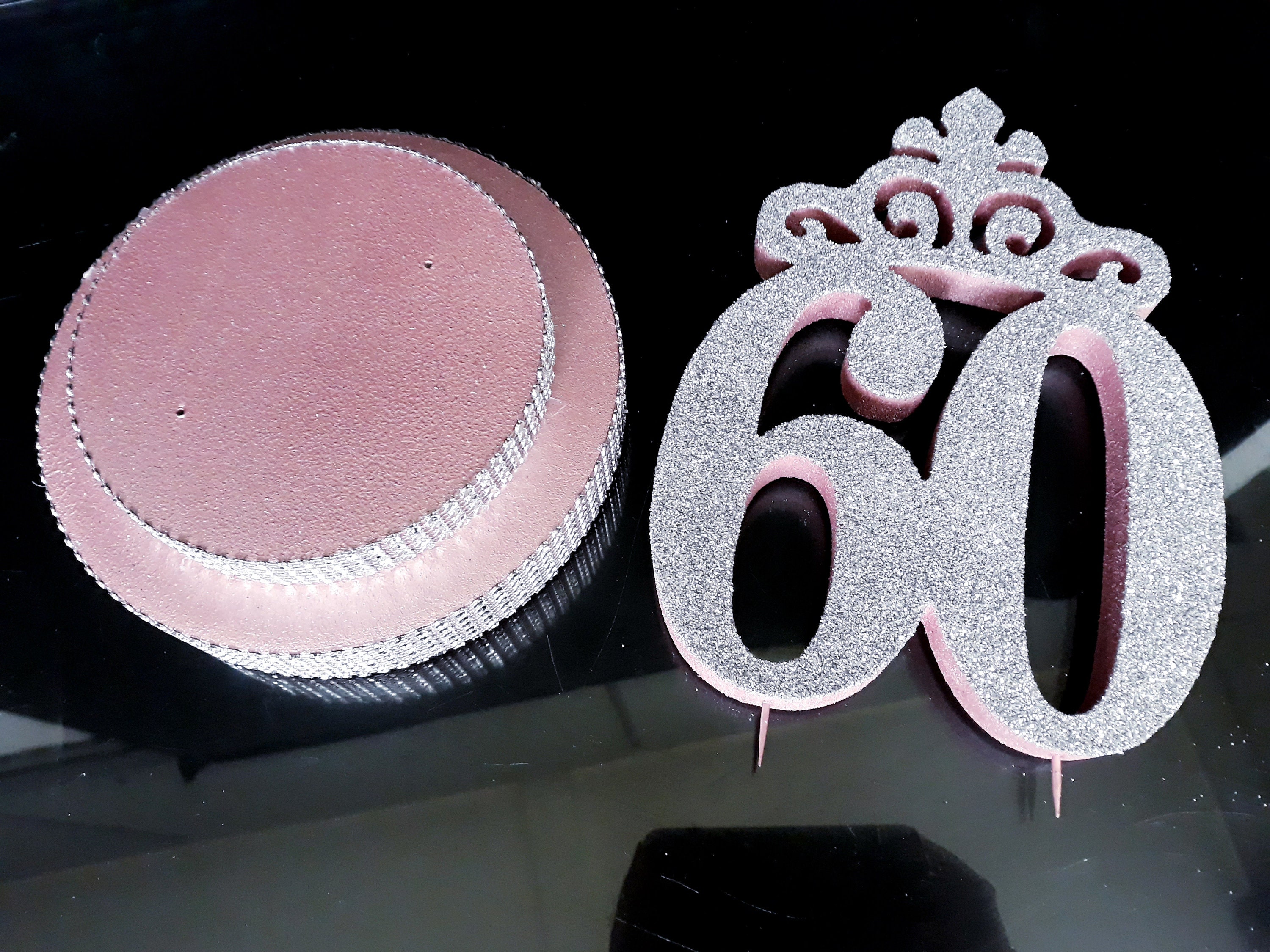 60 Sign Centerpieces for Table Gold 60 Sign Table | Etsy