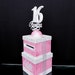 A Two-tier Card Box Pink, a Two-story Cardbox,box for Cards Pink ...