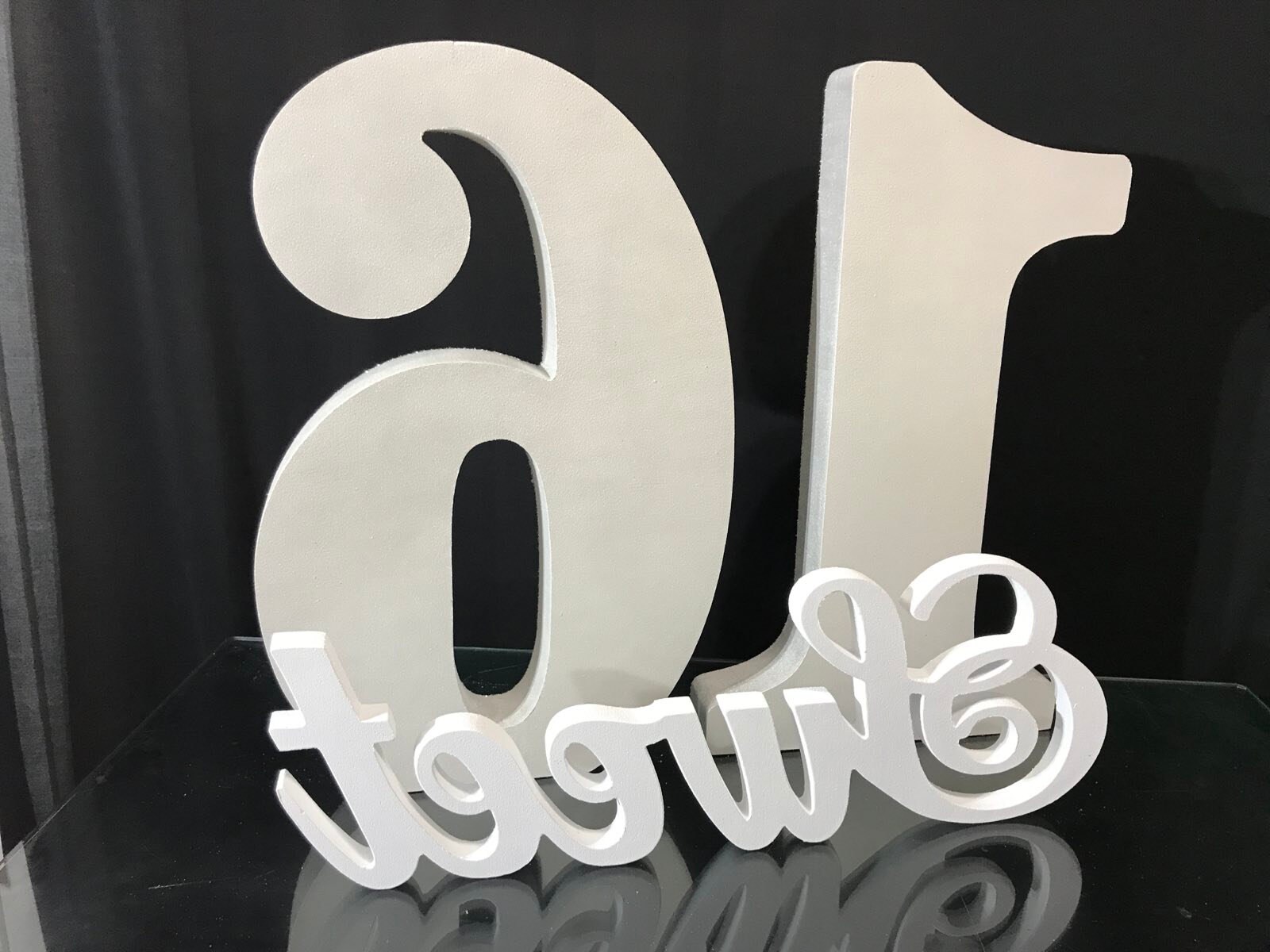 Set 3D Numbers 16 Sweet From Styrofoam16 Birthday Partysign - Etsy