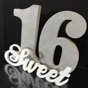 Set 3D Numbers 16 Sweet From Styrofoam,16 Birthday Party,sign 20" Foam ...
