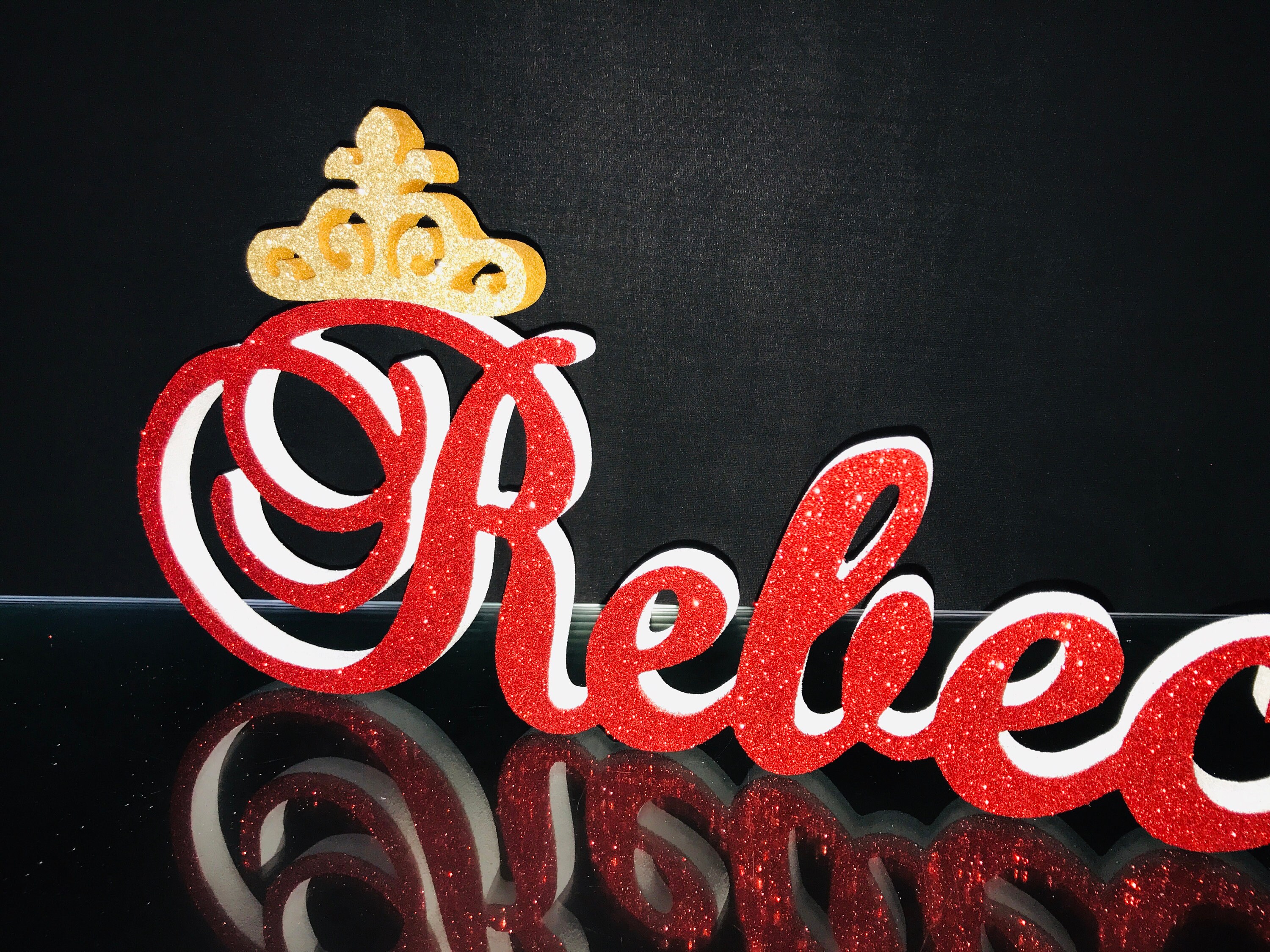 Custom Name 3D Rebecca foam Letters Name Age Block3d Name - Etsy UK