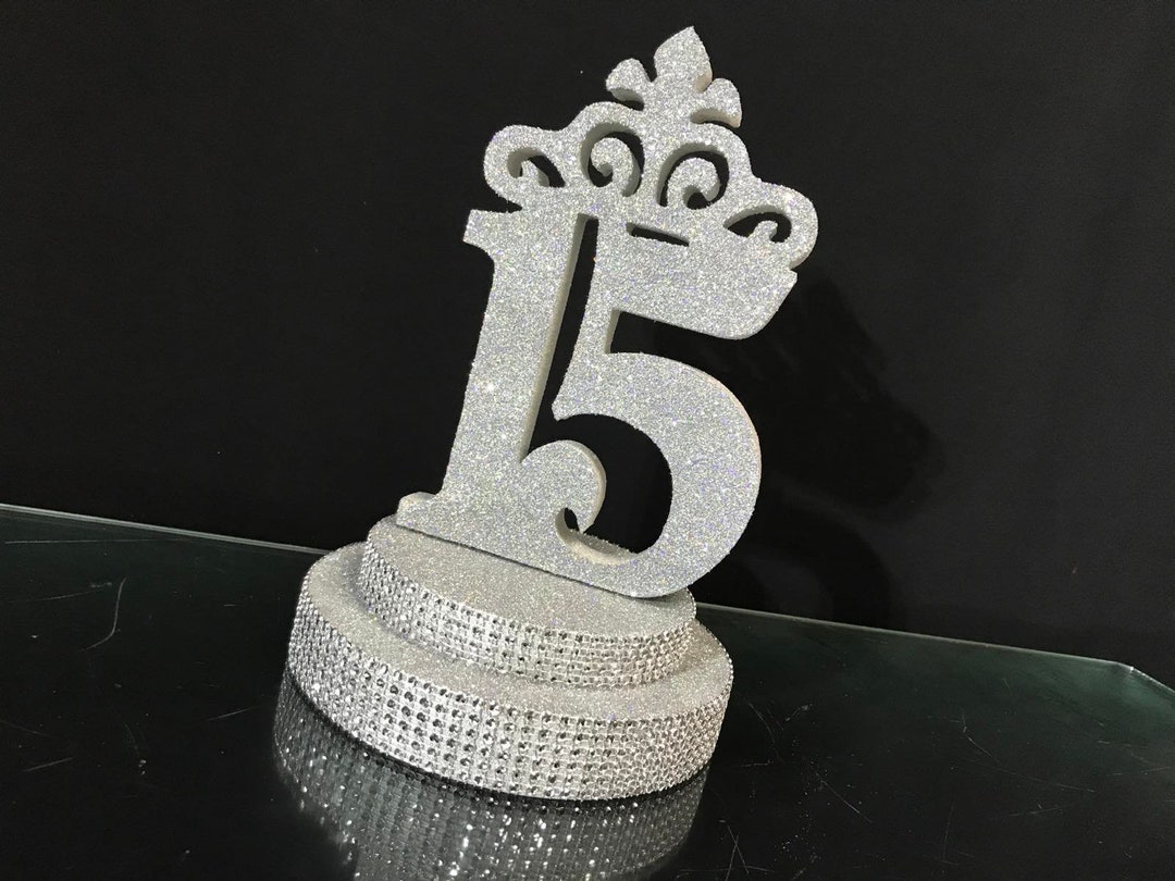 Centerpiece Number 15 on Stand ,central Decor Fifteen,central Element ...