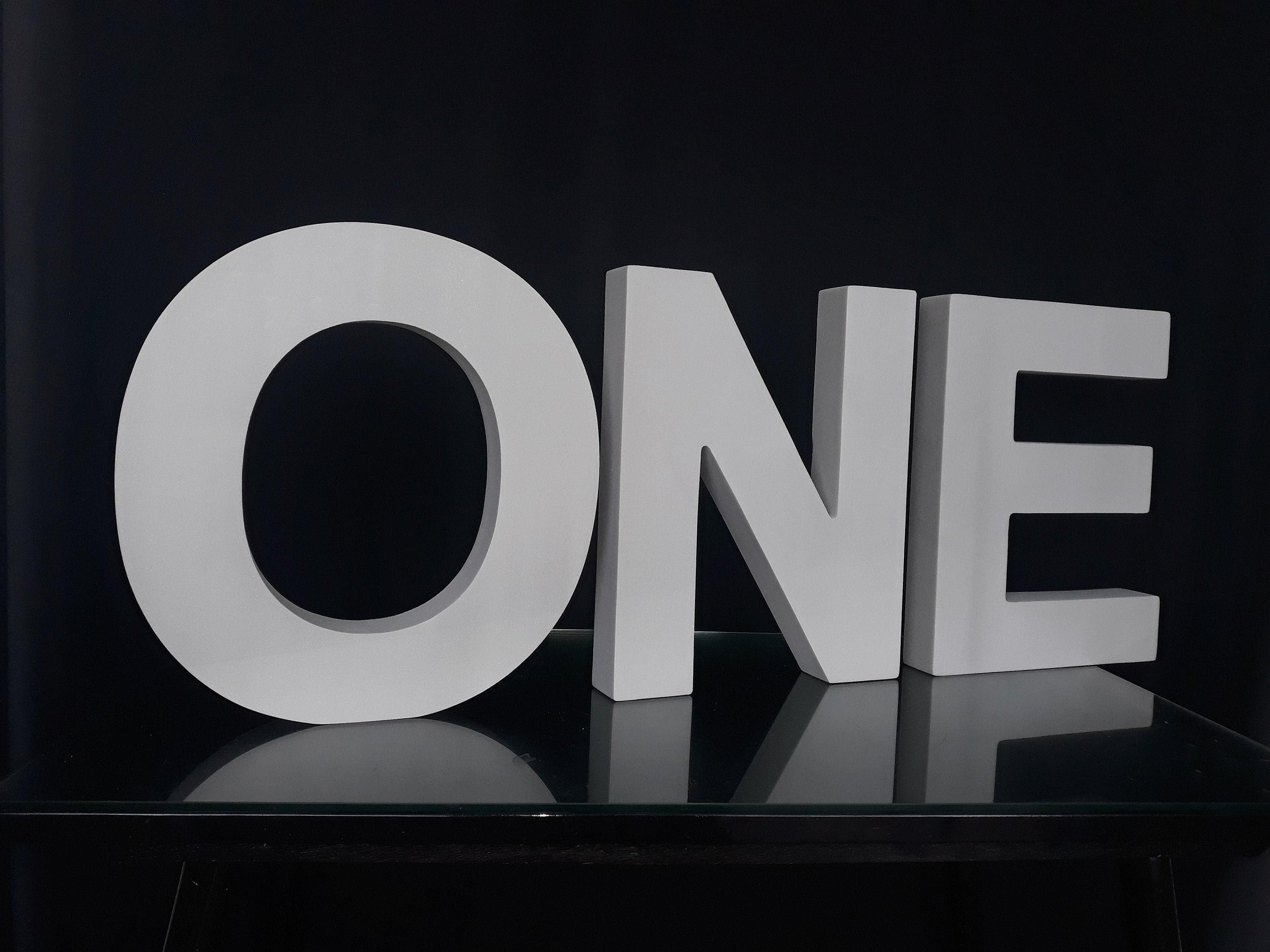 3D letters from the foam ONE decor letters the first | Etsy