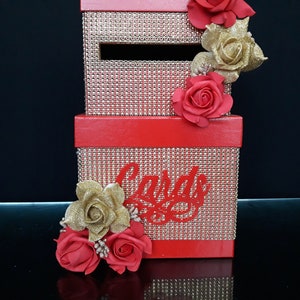 Cardbox Sweet 16, Birthday Cardbox Cards,red Roses Cardbox,red Wedding ...
