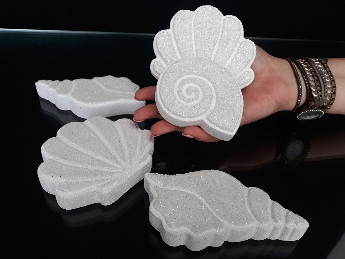 Styrofoam Shell Set Decorative Shells Beach Party Shells | Etsy