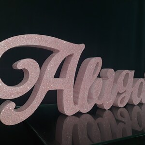 Big Rose Gold 3D Sign 12" Styrofoam Custom Name, Letters Name Age Block ...