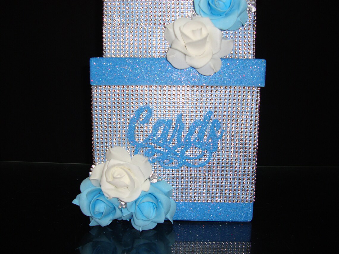 Cardbox Sweet , Birthday Cardbox, Blue Cards, Royal Blue Roses Cardbox ...
