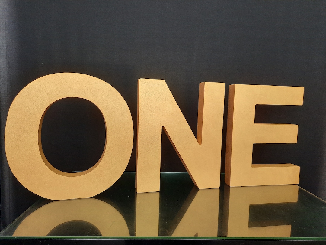 3D Letters From the Foam ONE, Decor Letters the First Birthday ...