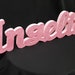 Pink Glitter Custom Name Styrofoam 3D3D Numberpink Letters - Etsy