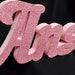 Pink Glitter Custom Name Styrofoam 3D3D Numberpink Letters - Etsy