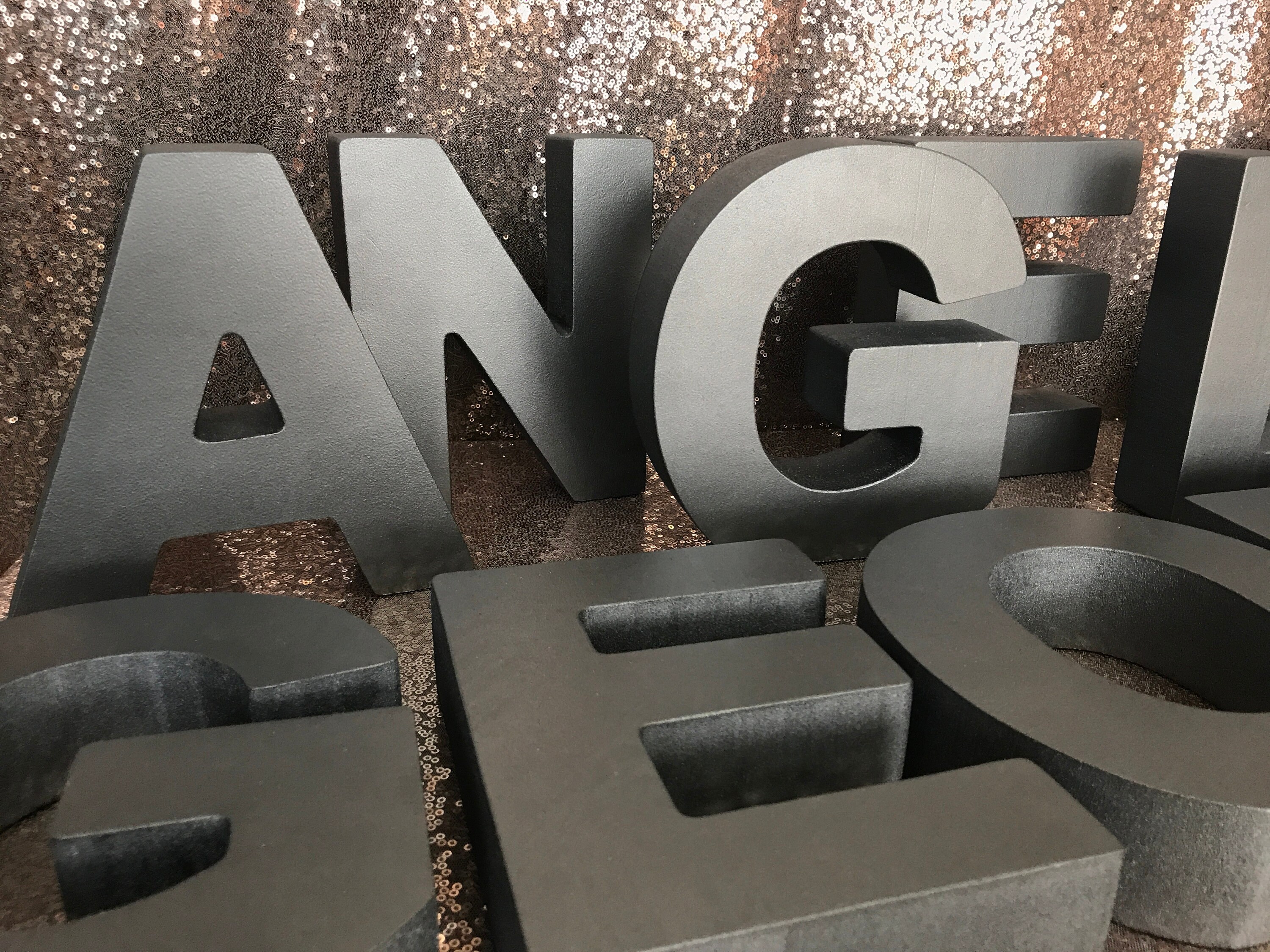 3D Styrofoam Black Lettershop Signfoam Numberspersonalized - Etsy