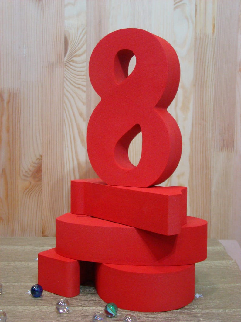 2020 styrofoam numbers3D numbers foamNew year decorParty | Etsy