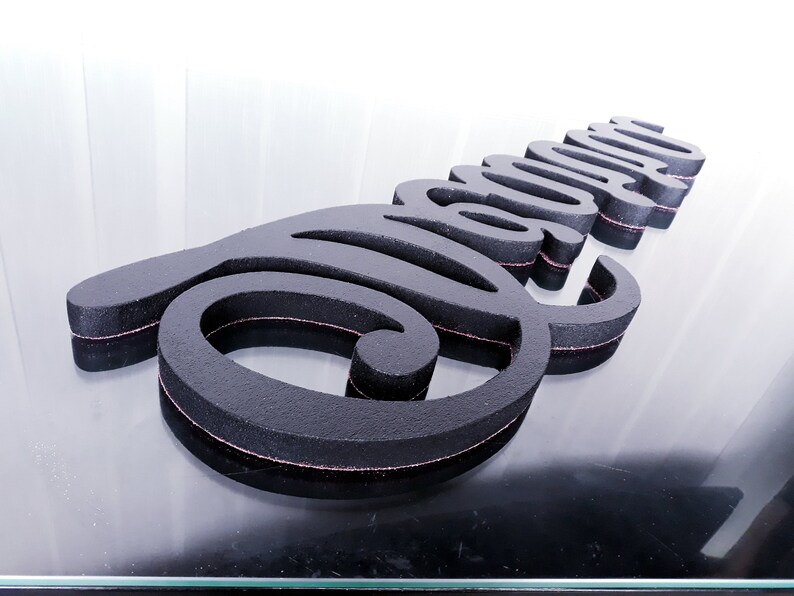 Custom Name 3D Glitterfoam Letters Name 3D Namefree | Etsy