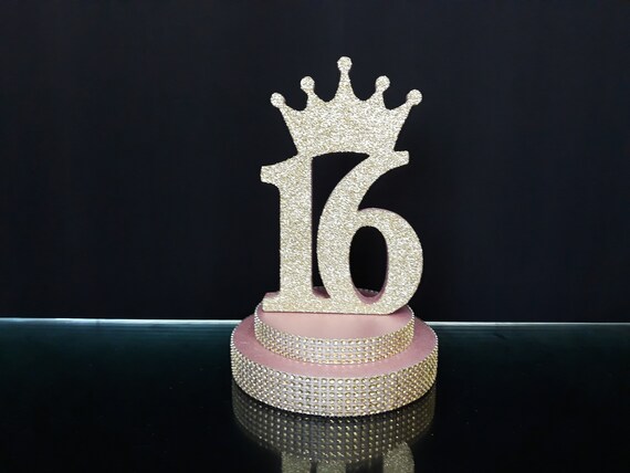 Centerpiece Number 16 on Stand Hot Pinkcentral Decorcentral - Etsy