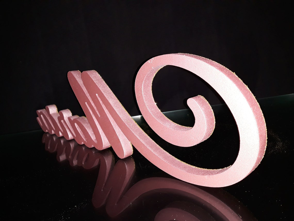 Set Big 3D Name and Two Number From Styrofoamfirst | Etsy