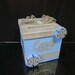 Llight Blue Card Box With Snowflakes Cardbox Winter Box for - Etsy