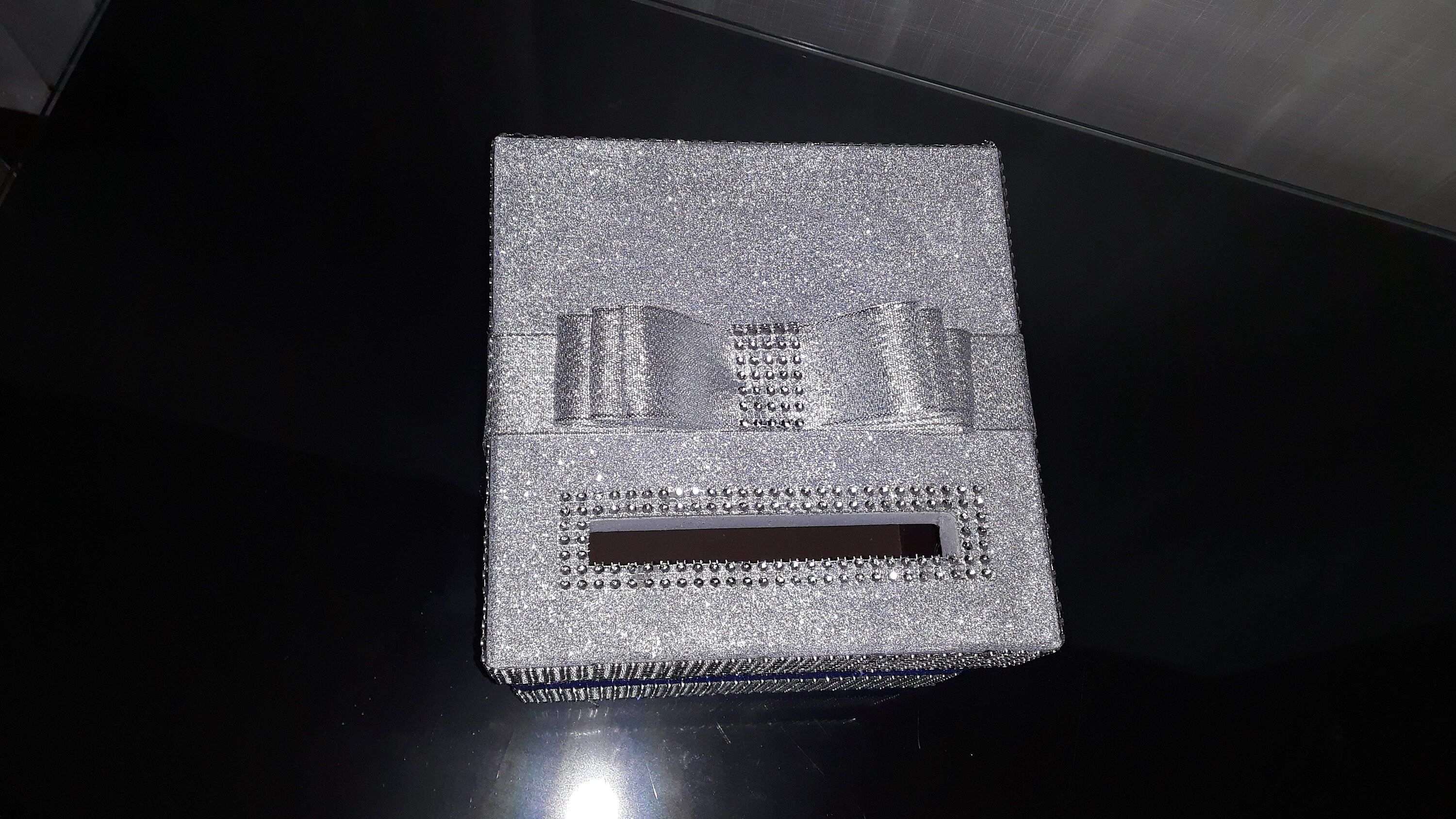 Square Card Box Glitter and Bling for Sweet | Etsy