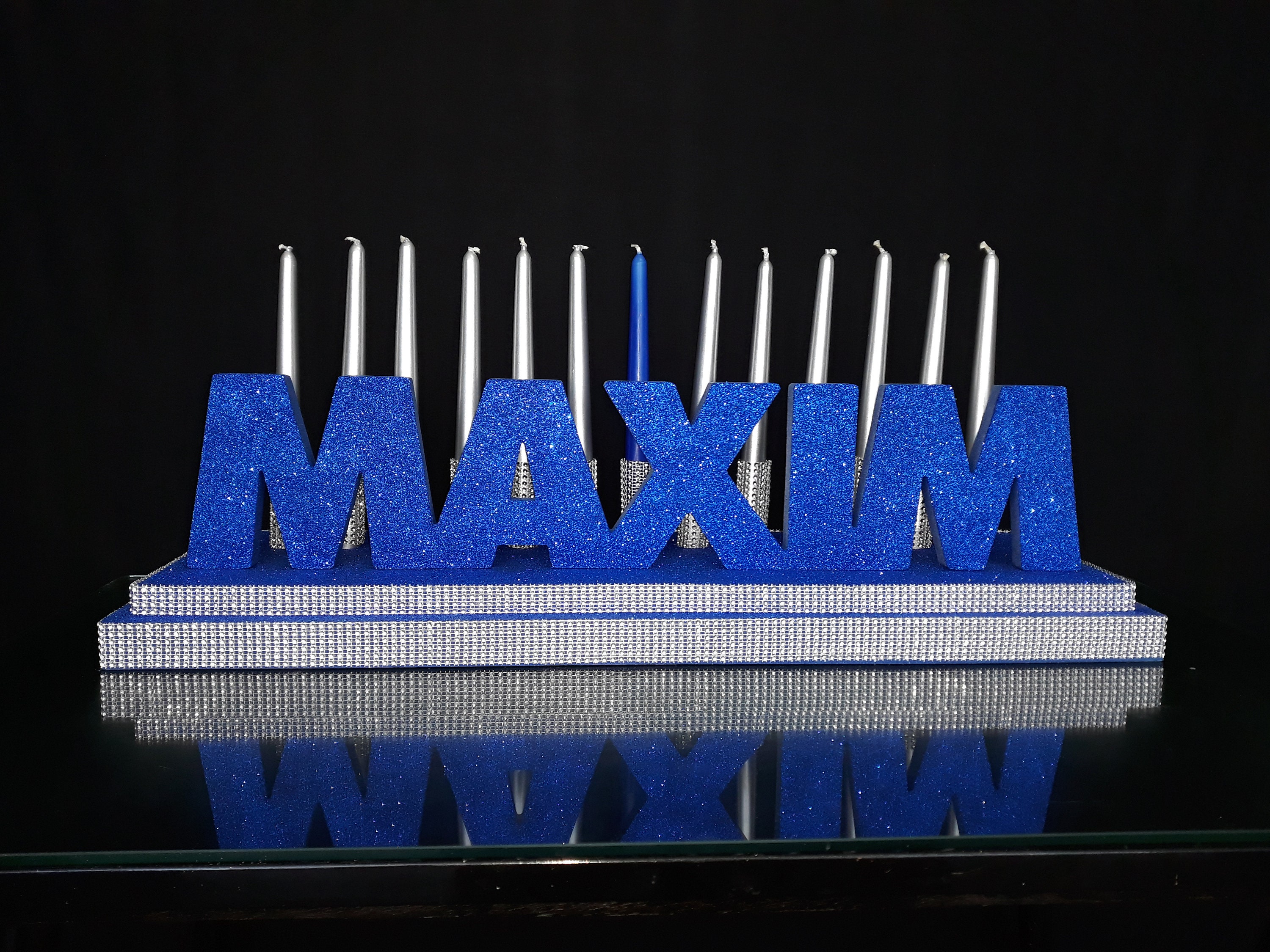 Baseballs Candelabra for Boy Baseballs Bar Mitzvah Bat | Etsy