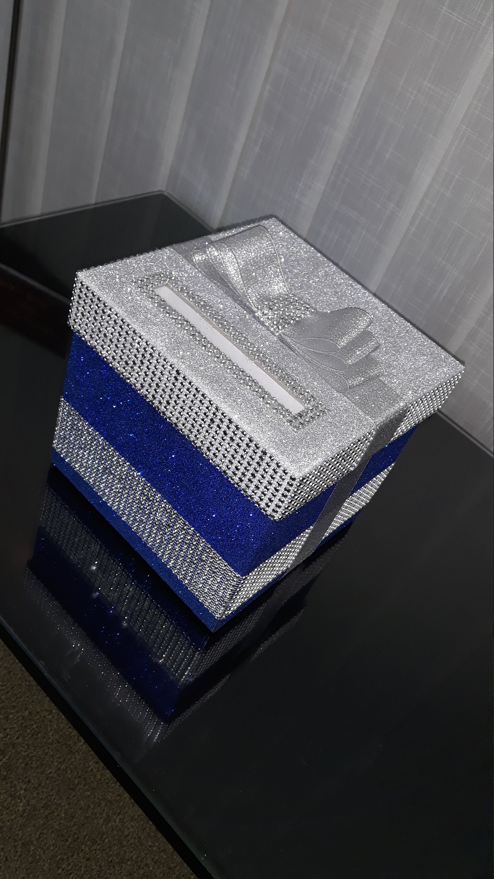 Square Card Box Glitter and Bling for Sweet | Etsy