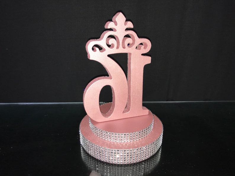 Centerpiece Number 16 on Stand Rose Gold,central Decor, Central Element ...