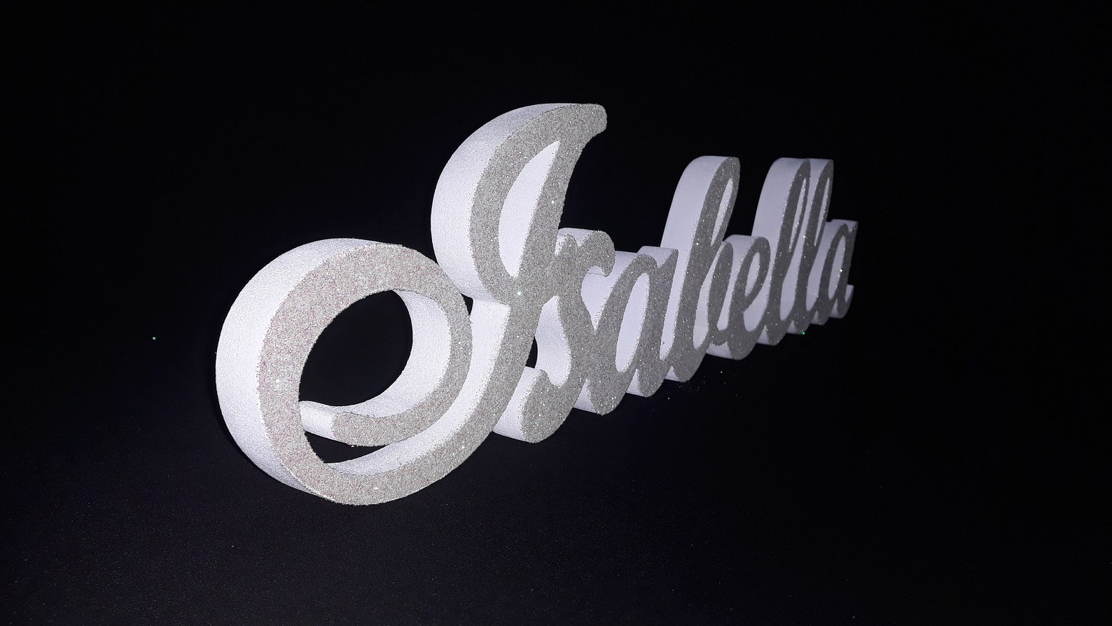 Custom Name 3D Isabella Glitterfoam Letters Name Age Block3d - Etsy