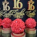 Centerpiece Ball of Red Roses on Stand Sweet 16central - Etsy