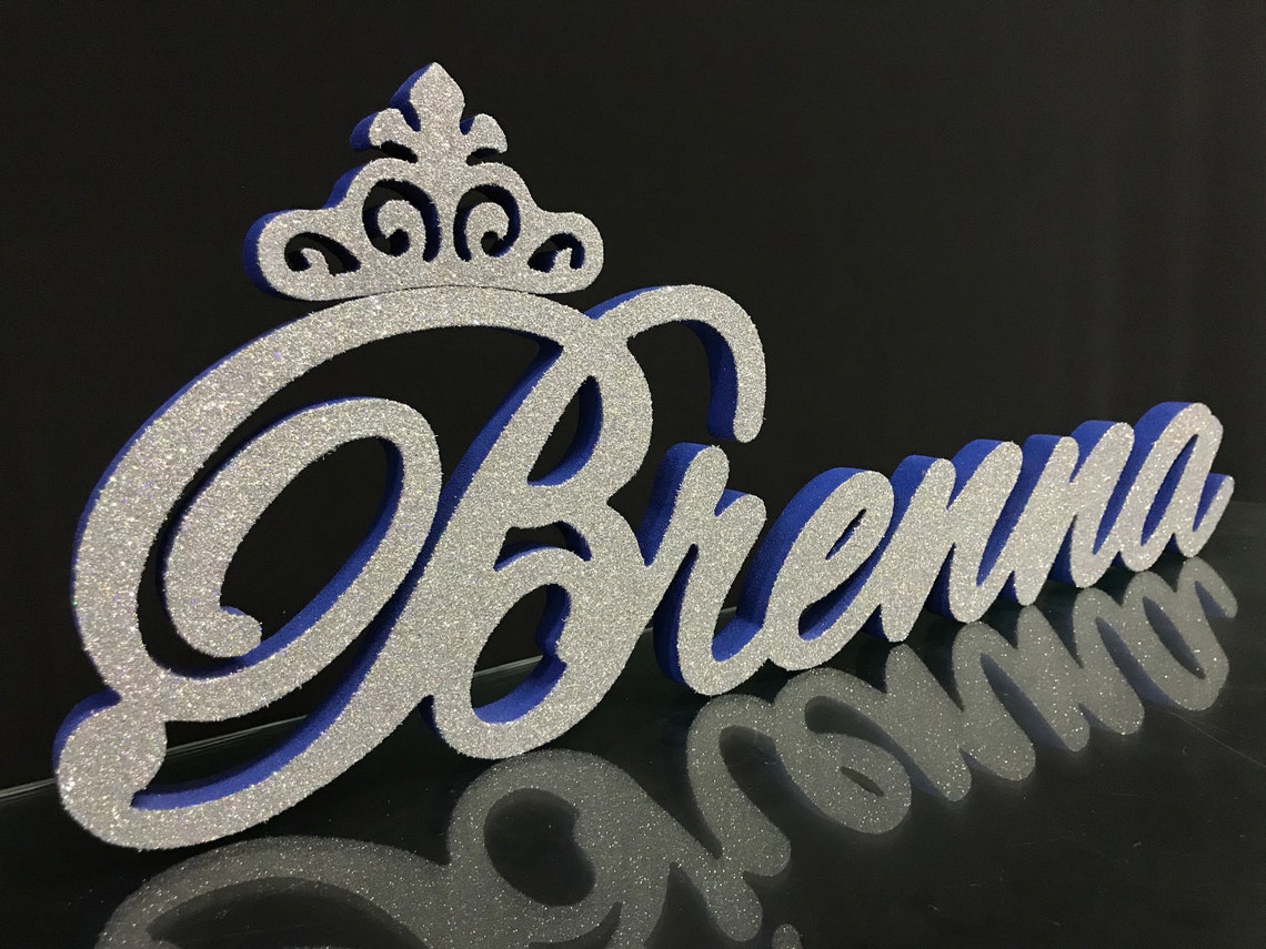 Custom name 3D Brianna foam letters name age block3D name | Etsy