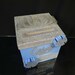Llight Blue Card Box With Snowflakes Cardbox Winter Box for - Etsy