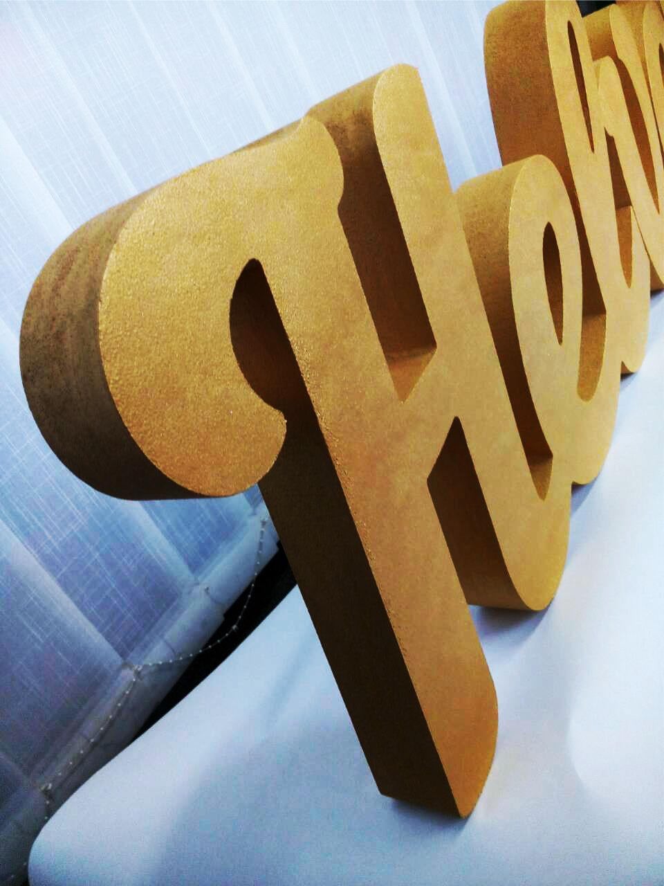 Big Gold 3D Sign 12 Styrofoam Custom Namegold Letters - Etsy