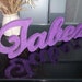 Purple Glitter Custom Name 3D Jabez Purple Foam Letters Name - Etsy