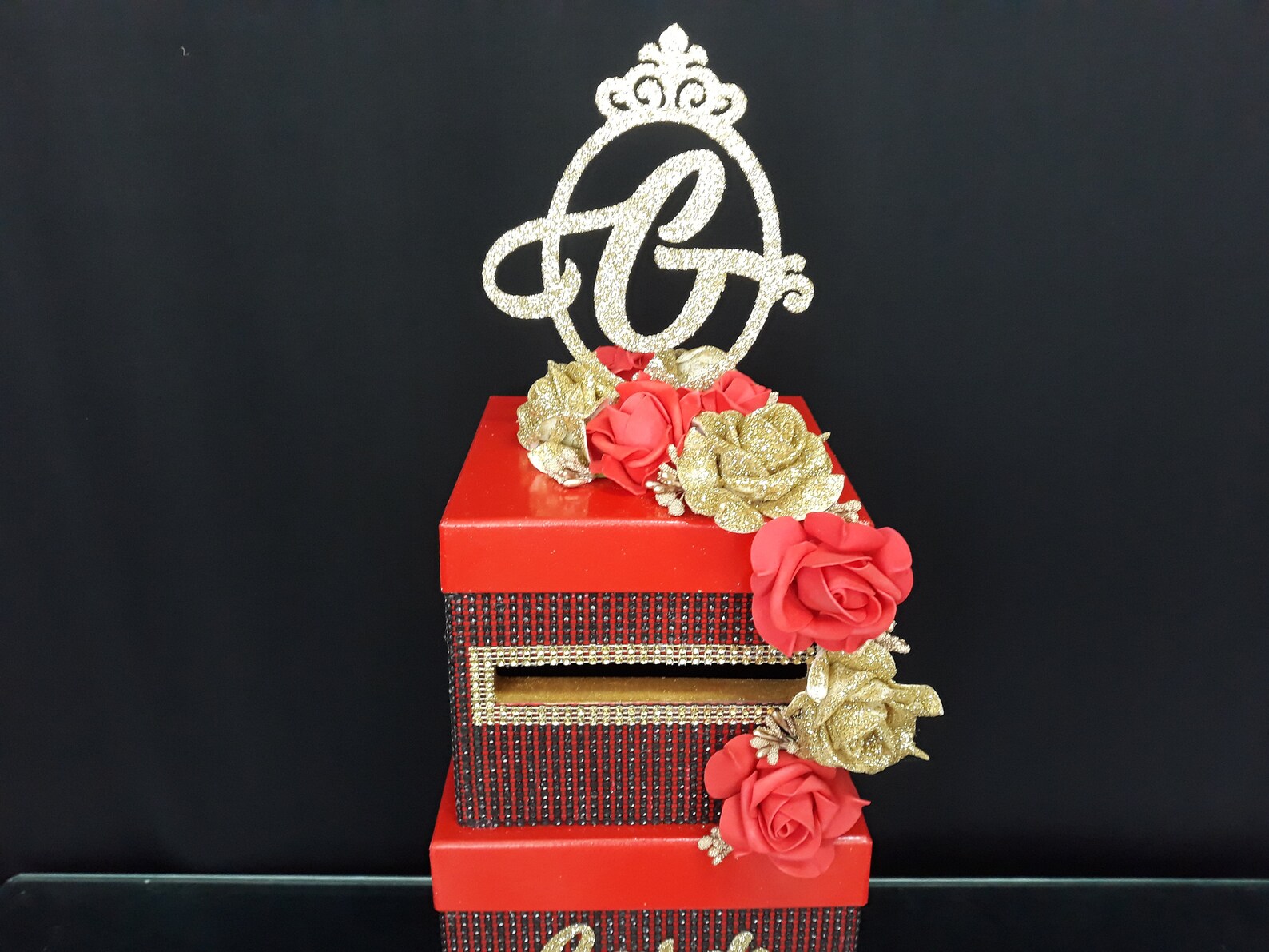 Cardbox Sweet 16 Birthday Cardbox Cardsred Roses Cardboxred | Etsy