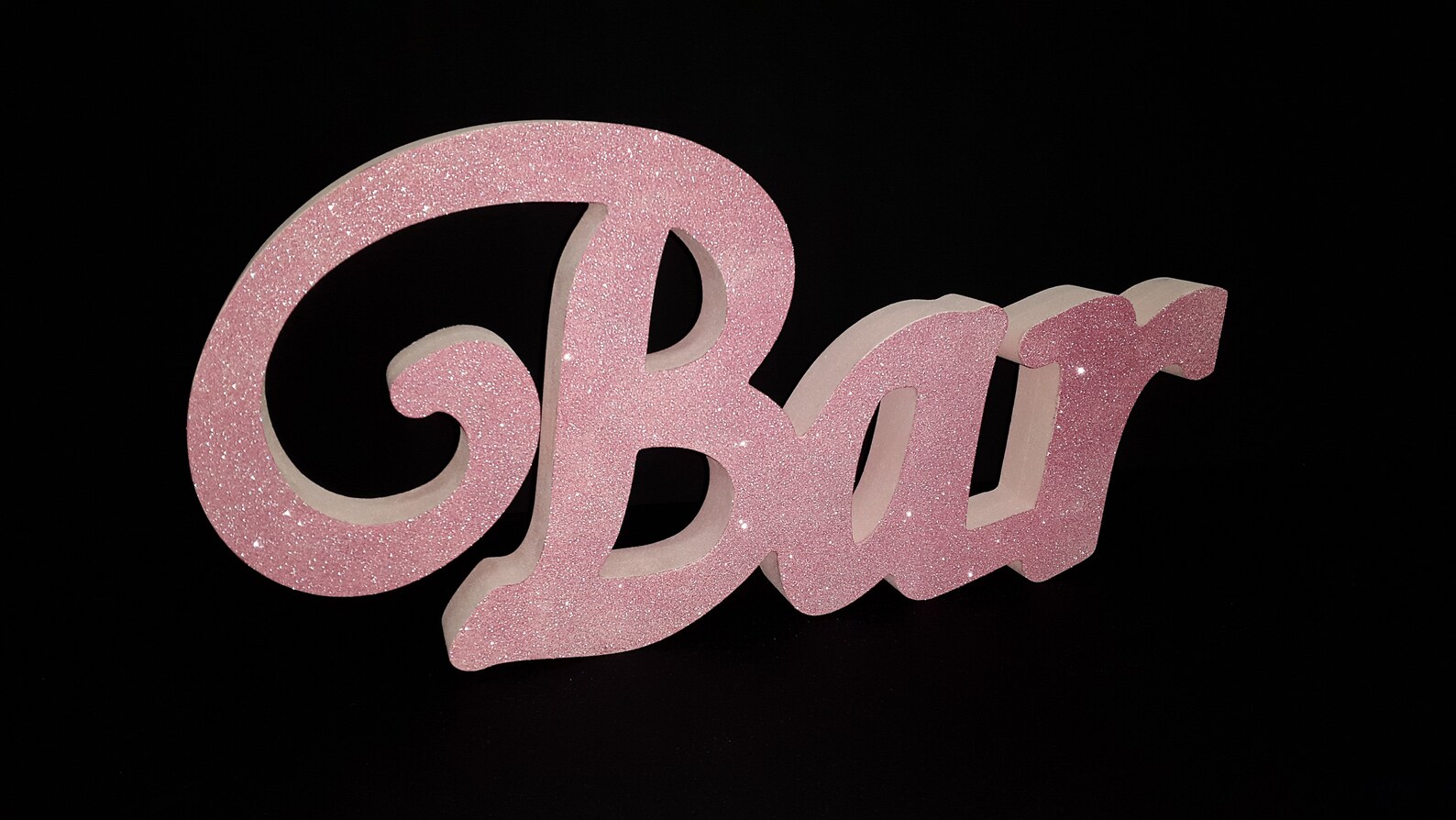 Big Pink 3D Sign 12 Styrofoam Custom Namegold Letters | Etsy